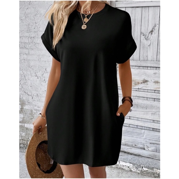 Dresses | Batwing Cuff Sleeve Oversized Shirt Mini Dress | Poshmark